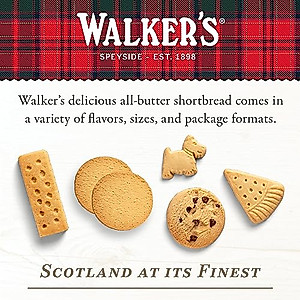 Walker’s Pure Butter Shortbread Fingers - 8-Count Box (Pack of 6) - Authentic Shortbread Cookies from Scotland​