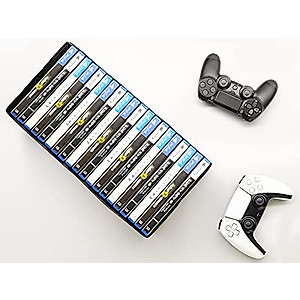 sisma Video Games Storage Case Compatible with Xbox PS5 PS4, Holds Around 22-25 Game Discs, Games Organizer Home Safekeeping Foldable Box