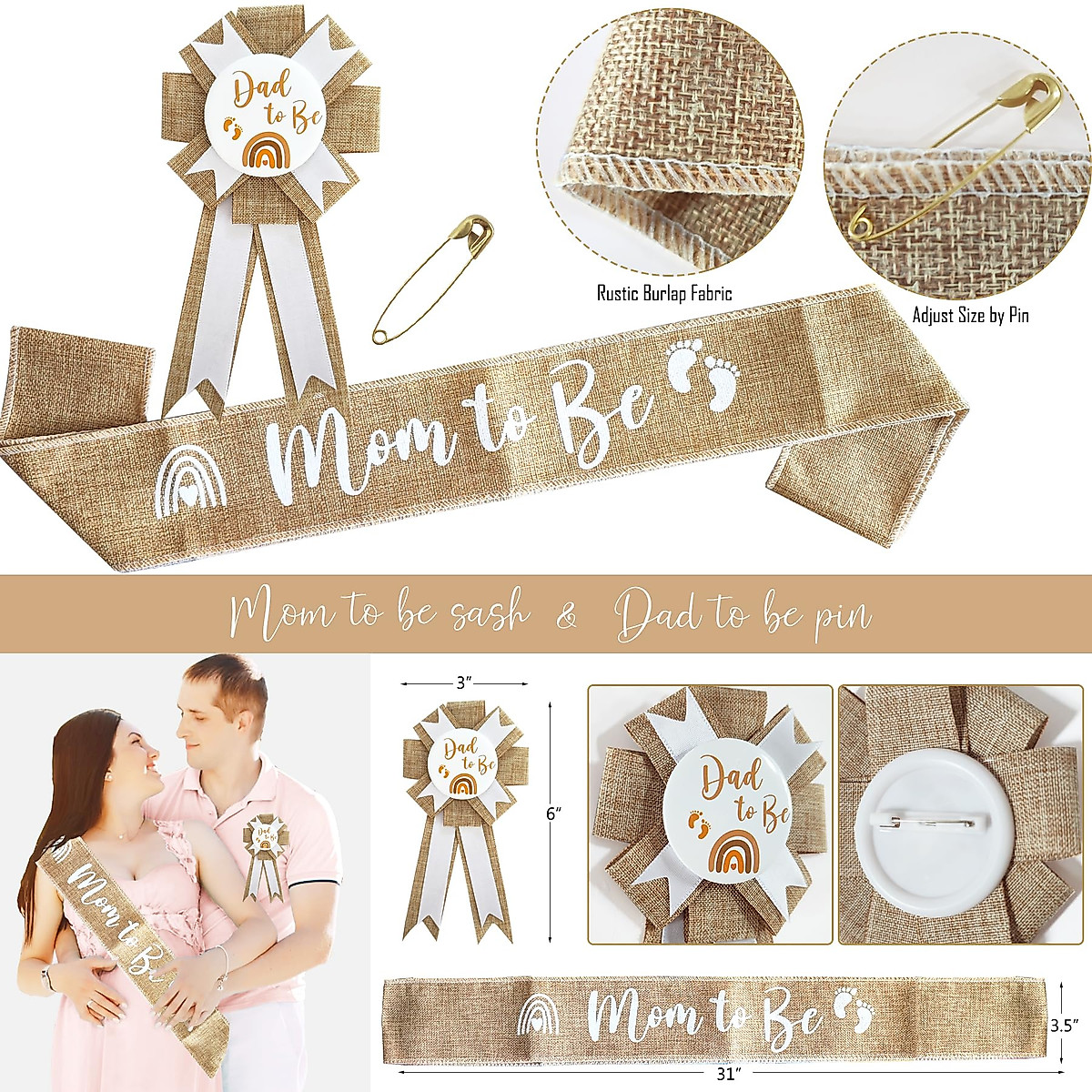 Boho Baby Shower Decorations, Boho Rainbow Baby Shower Party Supplies, A Little Ray of Sunshine is Almost Here, It’s a Girl Gender Reveal, Baby Shower Backdrop Balloon Arch Boxes Mom to Be Sash