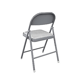 COSCO SmartFold® Fabric Folding Chair, 4-Pack, Gray