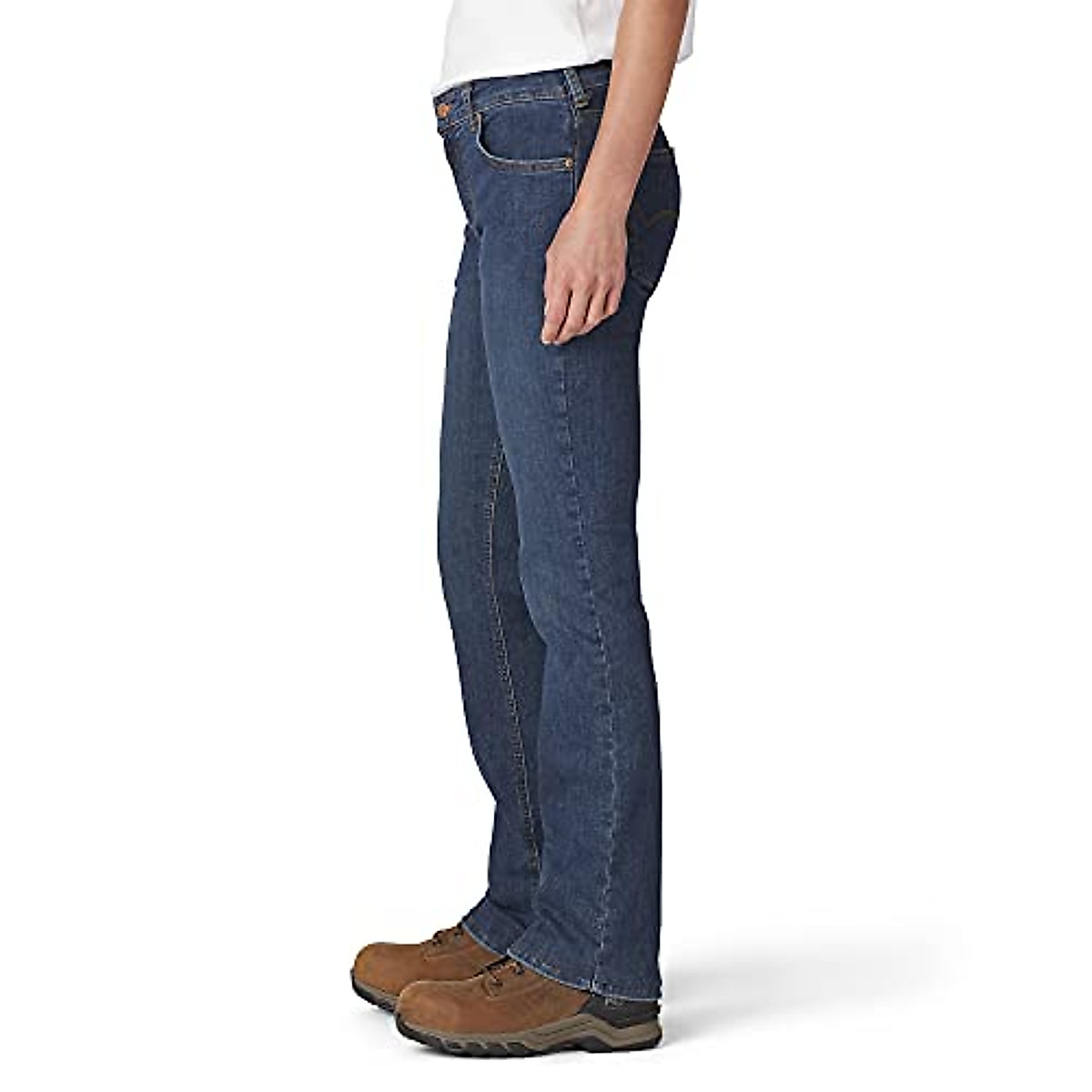 Dickies womens Perfect Shape Denim - Bootcut Stretch Jeans, Stonewashed Indigo Blue, 14 US