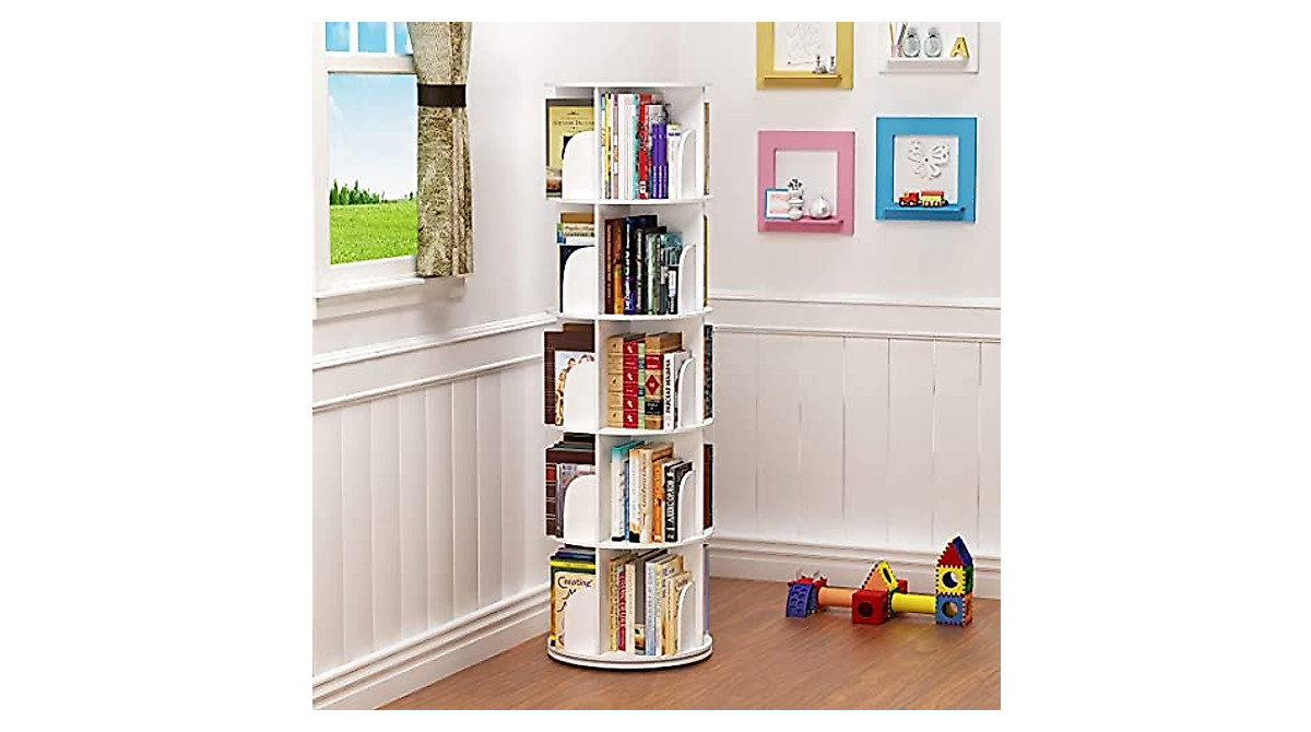 5 Tier 360° Rotating Shelf Organizer – Space-Saving Design