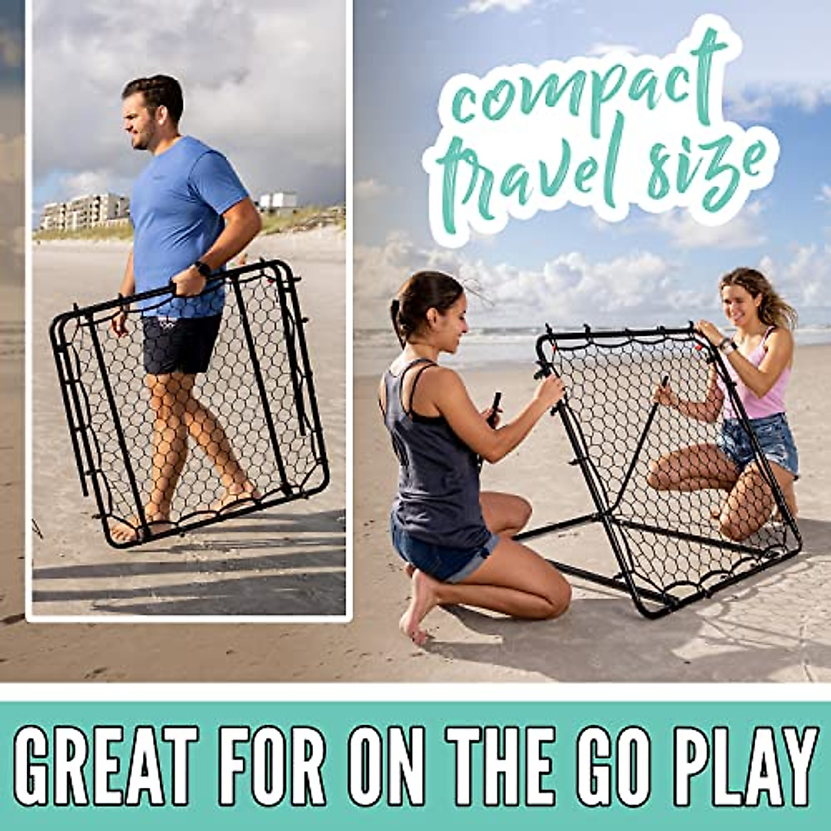 Franklin Sports Backlash Outdoor + Backyard Game - 4 to 6 Player Target Net Game - Perfect for Beach, Backyard + Tailgate - Includes (1) Target Net, (1) Mini Ball, Boundary Cones and Carry Bag