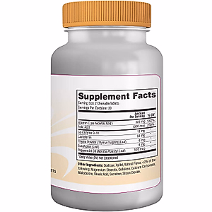 Anti Bad Breath Pills for Adults- Includes Remedies to Freshen Bad Stomach and Nose Breath: Vitamin C, Folic Acid, Co-Enzyme Q10, Lactoferrin, Thyme Powder, Eucalyptus, & Peppermint Oil