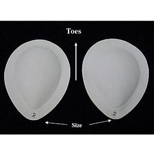 Pedag Drop | German Made | Metatarsal Pads | Anatomically Correct | Metatarsal Arch Support | Vegetable Tan Leather | Self Adhesive | White | Size X-Large, Fits EU 44-46 / US Men 11-13 | 1 Pairs