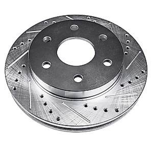Detroit Axle - Front Brake Rotors for 10-20 Ford F-150 Expedition Lincoln Navigator Drilled & Slotted Brakes Rotors 2010 2011 2012 2013 2014 2015 2016 2017 2018 2019 2020 Replacement 6 Lug