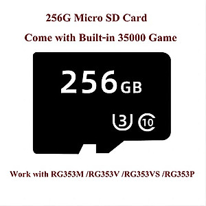 256G Micro SD Card with Built-in 35000 Games for RG353M /RG353V /RG353VS /RG353P