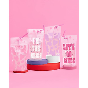 xo, Fetti Bachelorette Party Decorations Last Rodeo Drink Pouches - 16 ct | Bach Party Cups, Nashville Bridal Shower, Let's Go Girls Gift, Cowgirl Bride Bridesmaid Favors