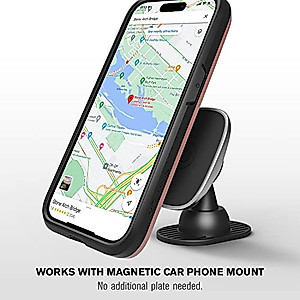 VENA vCommute Wallet Case Compatible with Apple iPhone 14 Pro (6.1"-inch), (Military Grade Drop Protection) Flip Leather Cover Card Slot Holder with Kickstand - Red