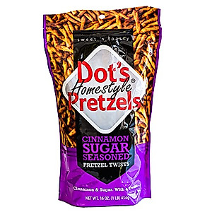 Dot's Cinnamon Sugar Pretzel Twists - Coated with Delicious Cinnamon Flavor - 2, 16oz bags