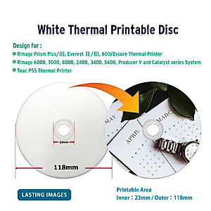 PlexDisc DVD+R 4.7GB 16X White Thermal Hub Printable - 100 Disc Spindle (FFP) - 63C-415-BX