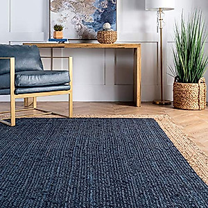 nuLOOM Eleonora Casual Jute Area Rug, 2' x 3', Blue
