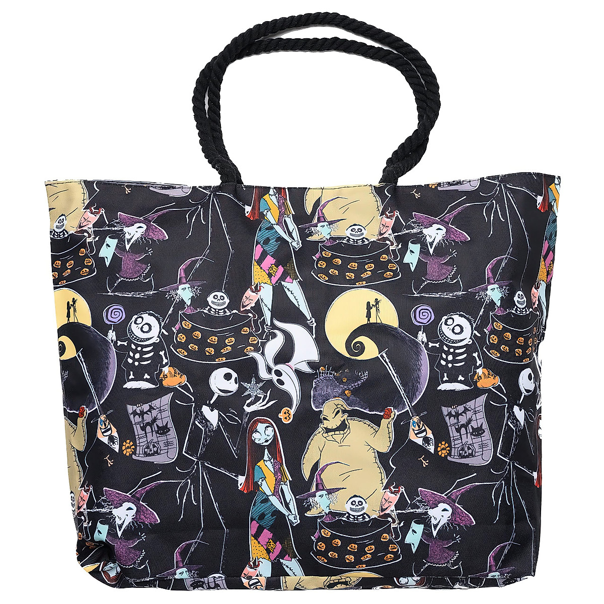 Disney Tote Nightmare Before Christmas Jack Skellington Print Lightweight Bag