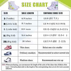 GUIGU Kids Shoe Covers for Rain Waterproof Overshoes for Cycling/Outdoor(Lemon Yellow,Medium)