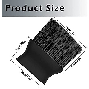 Grafken Car Long Hair Wide Handle Brushes Auto Interior Detail Cleaning Dust Removal Brush for Car Interior, Air Vents, Dashboard, Emblems, Scratch Free, black