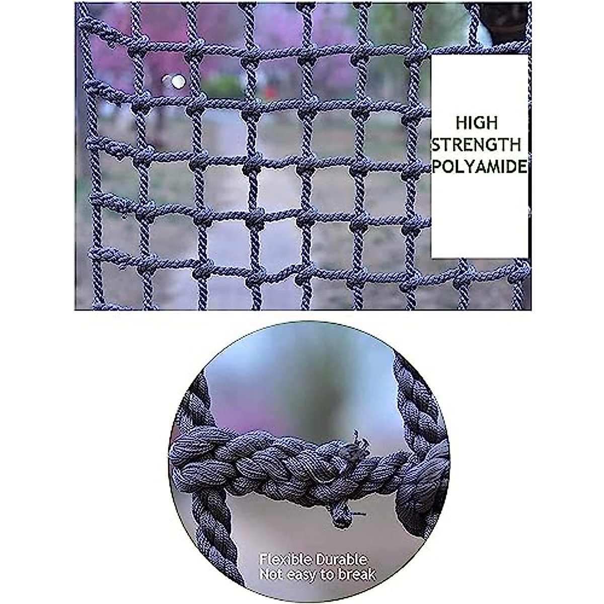 EkiDaz HXRW Rope Net Kids Climbing Frame Net Outdoor Playground Safety Net Rope Net for Kids Sturdy and Durable Playground Sets for Backyards (Size : 1 * 3m(3.3 * 9.9ft))