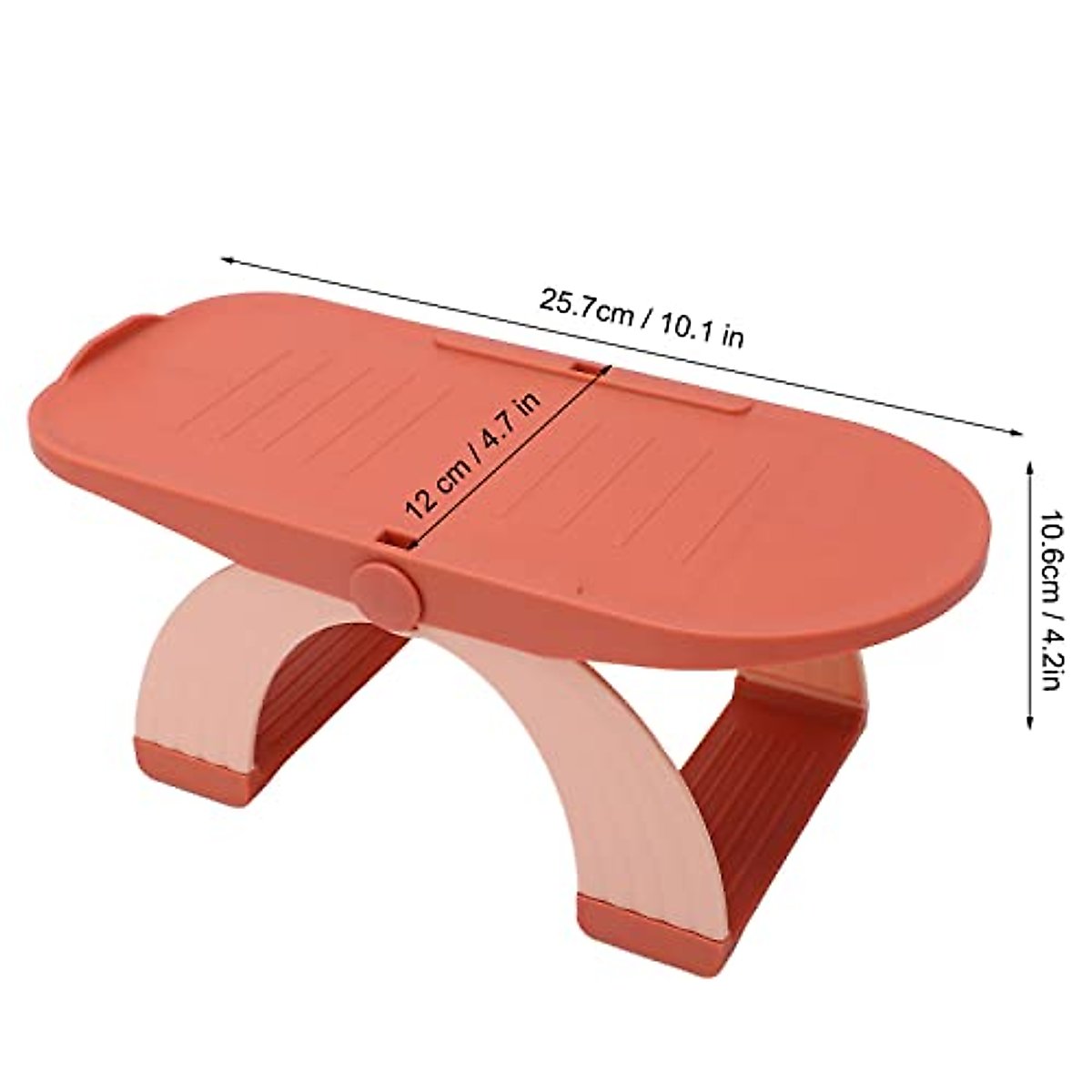 Qinlorgo Shoe Slots Organizer, Space Saving Shoe Stacker Double Layer Practical Handy for Home for Apartment (Orange)