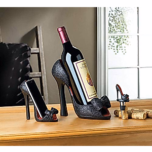 Black Bow Shoe Phone Holder 5.25x2.5x5.62"