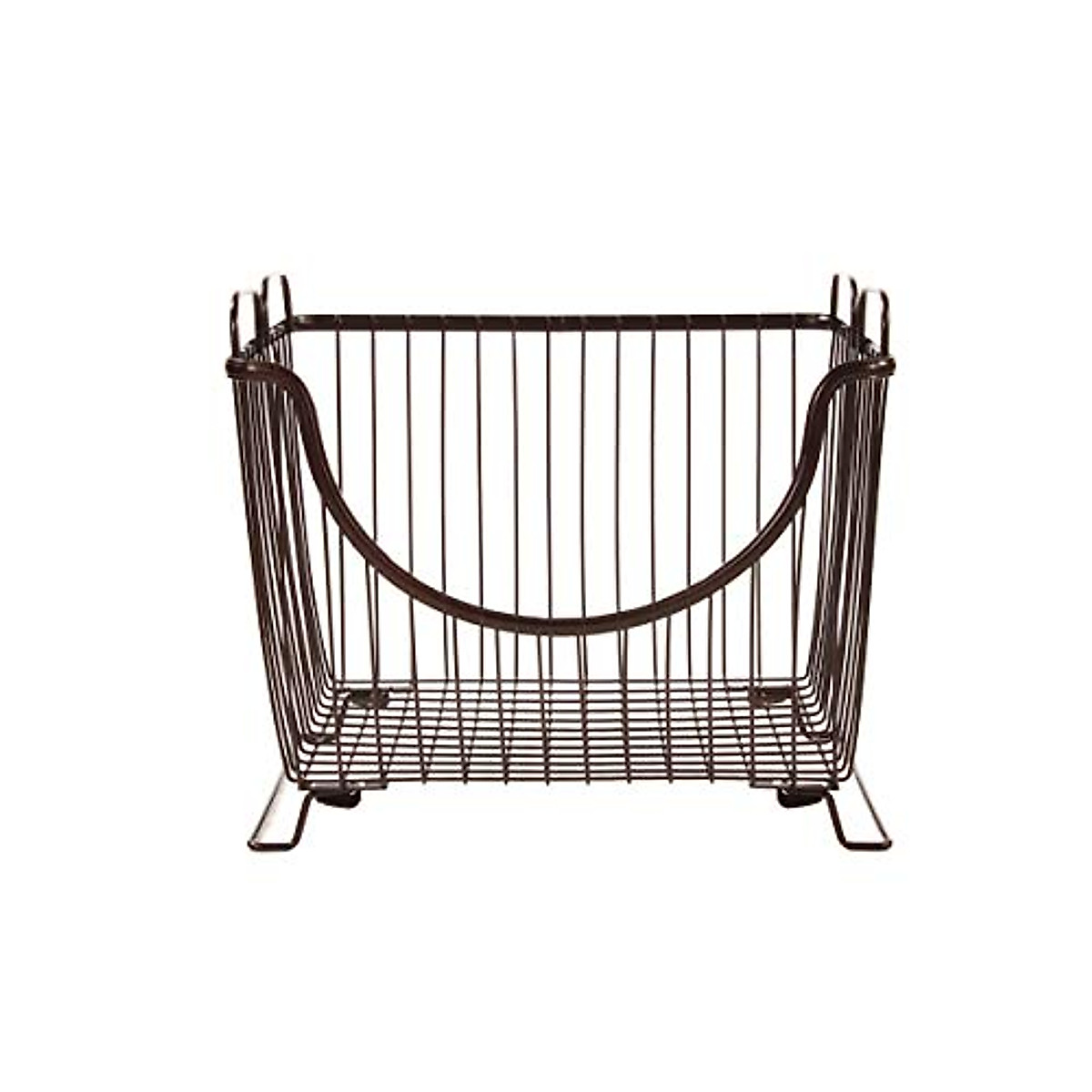 Spectrum Diversified Ashley Stackable Basket, Large, Bronze