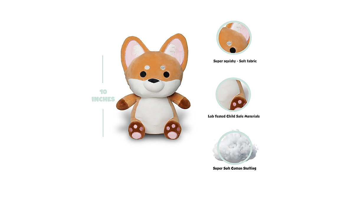 Cute Avocatt Fennec Fox Plush Toy - 10-Inch Huggable Plushie for All Ages