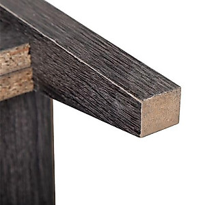 Nightstand with one-Door Storage Cabinet and Open Shelf