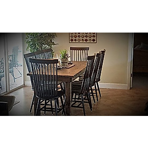 Farm Table with Spindle Legs - Solid Wood Trinity Class Table