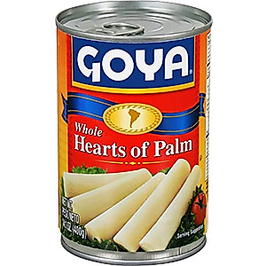 Goya Foods Whole Hearts of Palm (Palmitos), 14.1 Ounce (Pack of 12)