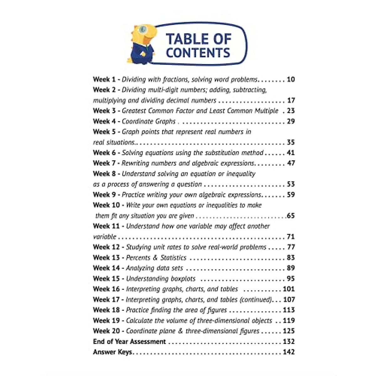 6th Grade Common Core Math: Daily Practice Workbook - Part I: Multiple Choice | 1000+ Practice Questions and Video Explanations | Argo Brothers (Next Generation Learning Standards Aligned (NGSS))