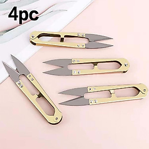 Traditional thread scissors, pliers, lightweight thread cutting machine for yarn - portable mini sewing scissors 4PCS