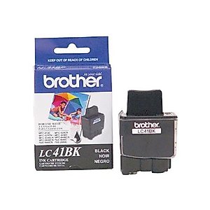 Brother LC41BK OEM Ink - DCP 110C/120C/FAX 1840C 1940CN 2440C MFC 210C 420CN 620CN 640CW 820CW 3240C 3340CN 5440CN 5840CN Black Ink (500 Yield) OEM