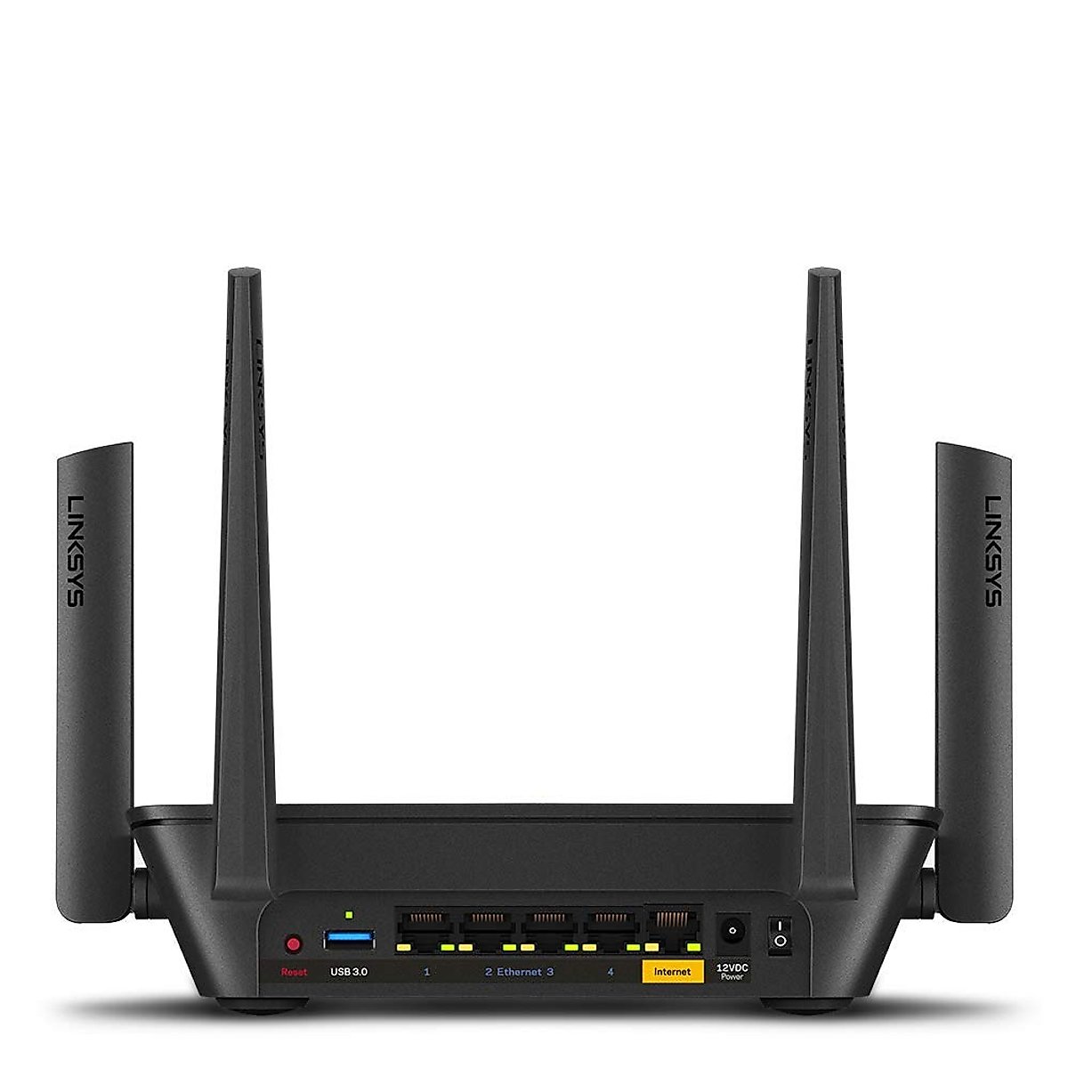 Linksys AC3000 Smart Mesh Wi-Fi Router for Home Networks, MU-MIMO Tri-band Wireless Gigabit Mesh Router, Fast Speeds of up to 3.0 Gbps, Coverage of up to 3,000 Sq Ft, Up to 25 Devices MR9000 (Renewed)