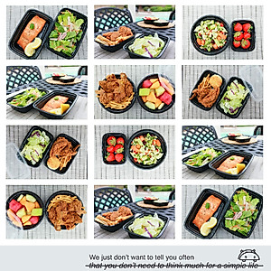 PARTY HIPPO Small Meal Prep Containers Single Lids, 12 OZ 12-pack, Food Storage Bento BPA Free | Stackable | Reusable Lunch Boxes, Microwave/Dishwasher, Freezer Safe,Portion Control