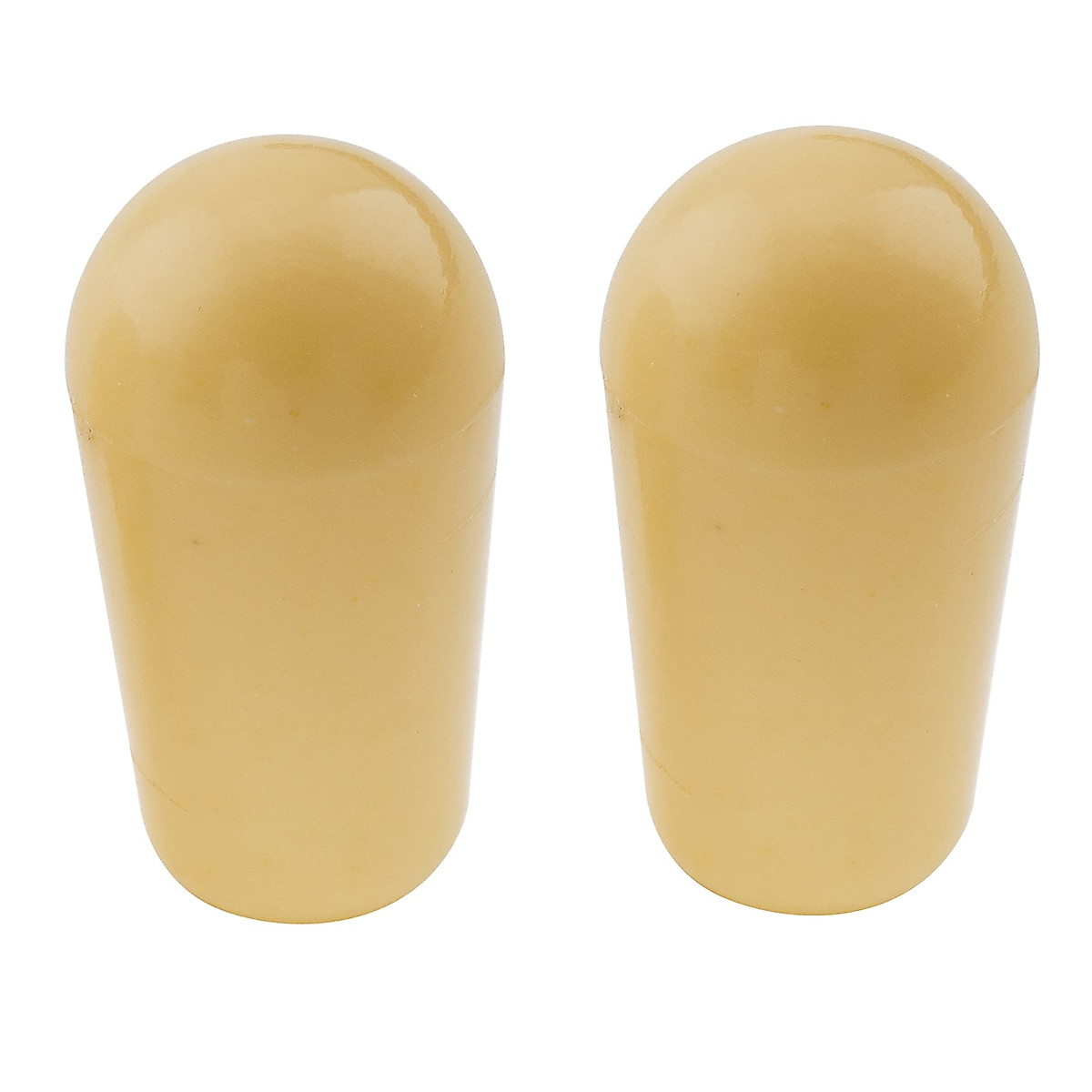 Musiclily Pro Inch Size Thread Plastic Guitar 3 Way Toggle Switch Tips LP Switch Caps Switch Knobs for USA Les Paul Pickup Selector Switchcraft Switch, Cream(2 Pieces)