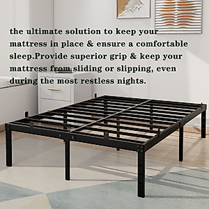 Homdock 6 PCS Non Slip Mattress Gaskets for Bed Frame/Anti-Slip Baffle/Mattress Gripper to Keep Mattress in Place/Elegant Black Finish