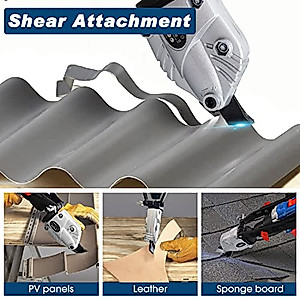 HERZO Metal Cutting Turbo Shear Attachment,for Impact driver,Cordless drill,drill