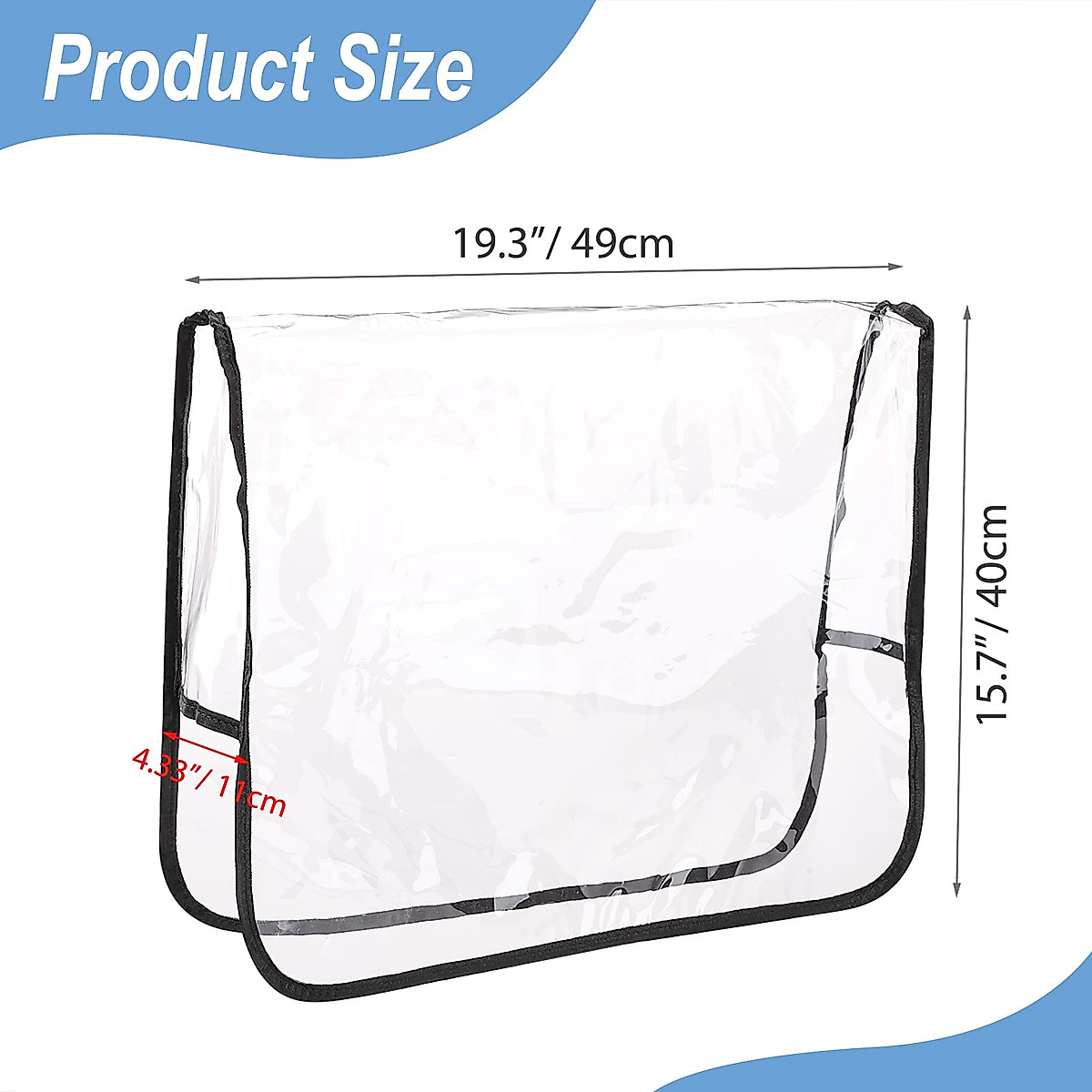 Noverlife Chair Back Cover, Beauty Salon Chair Protective Cover, Square Hairdressing Chair Back Covers, Prevents Damage to Spa/Salon Chair, Barber Hair Salon Chair Cover, Fits Most Salon Chairs