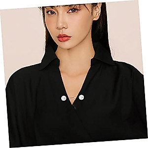 RORPOIR 10pcs Anti Exposure Brooch Silk Scarf for Hair Pearl Brooch Wedding Decoration Pearl Corsage Cardigan Collar Clip Peal Breast Scarf Brooch Pin Shawl Buckle Shawl Brooch Pendant