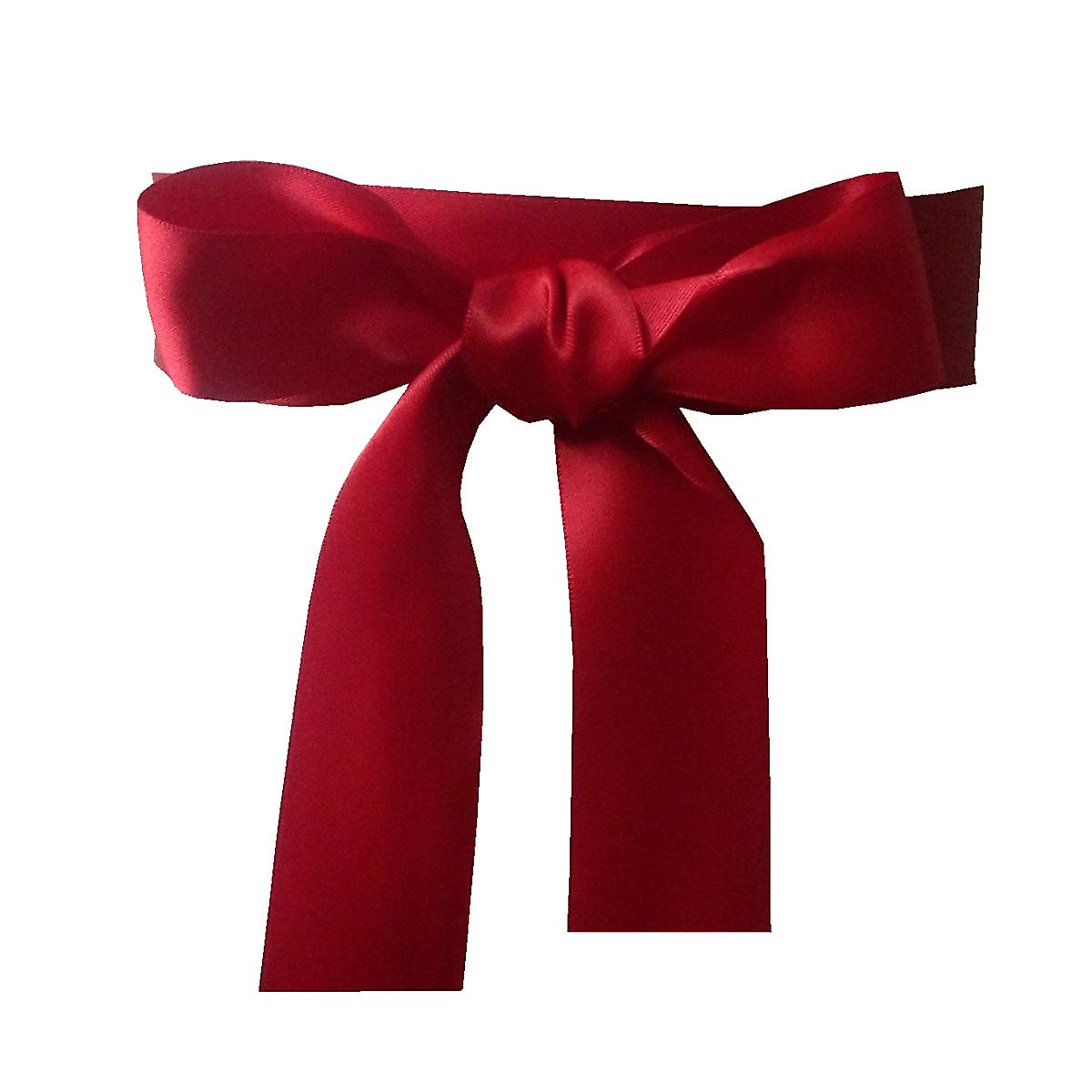 Wedding Sash Bridal Belts Simple Classic Silk Ribbon Sash for Dress (Wine Red)