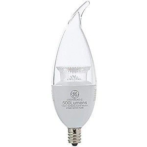 GE C11 E12 (Candelabra) LED Bulb Soft White 60 Watt Equivalence 2 pk4