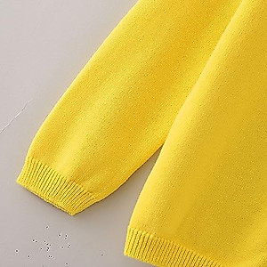 Newborn Baby Knit Cardigans Ear Hooded Sweaters Long Sleeve Button up Lapel Knitted Sweaters Knit Tops Outfits