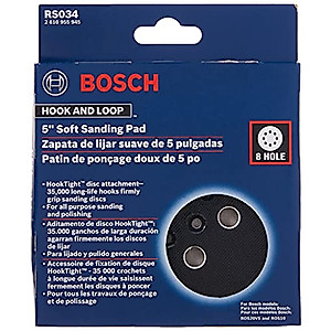 BOSCH RS034 5 In. Soft Hook-And-Loop Sanding Pad