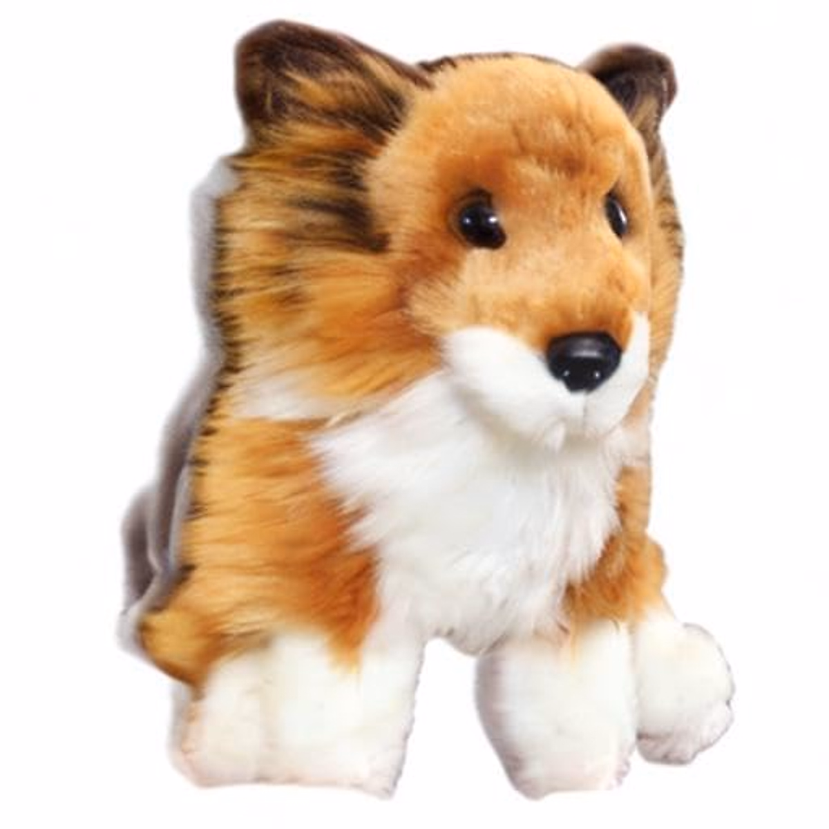 Whrigud Cute Shetland Dog Stuffed Animal Plush Pillow Toy 7'' Kawaii Shetland Sheepdog Plush Stuffed Border Collie Puppy Pillow Plushies Toys for Kids Gifts Home Decor