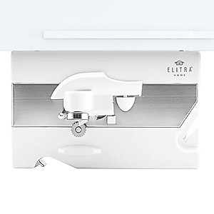 3 in 1 Under the Cabinet Electric Can Opener, Blade Sharpener, Bottle Opener, Under The Counter Mount, For Large And Small Cans, White And Silver.