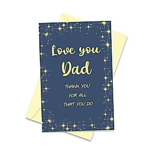 Arsagen Sweet Appreciation Card for Dad, Love You Dad Card, Heartwarming Father's Day Card, Thank You for All That You Do