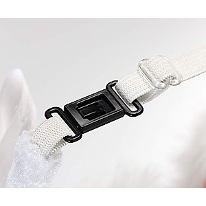 elope White Bendable Adjustable Bunny Ears Plush Costume Headband for adults kids Standard