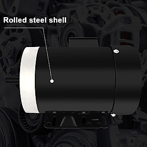 2HP Electric Motor 3450 RPM General Purpose Three Phase Motor 230V/460V 56C Frame 5/8" Shaft Diameter CW/CCW Rolled Steel Shell 60 HZ TEFC