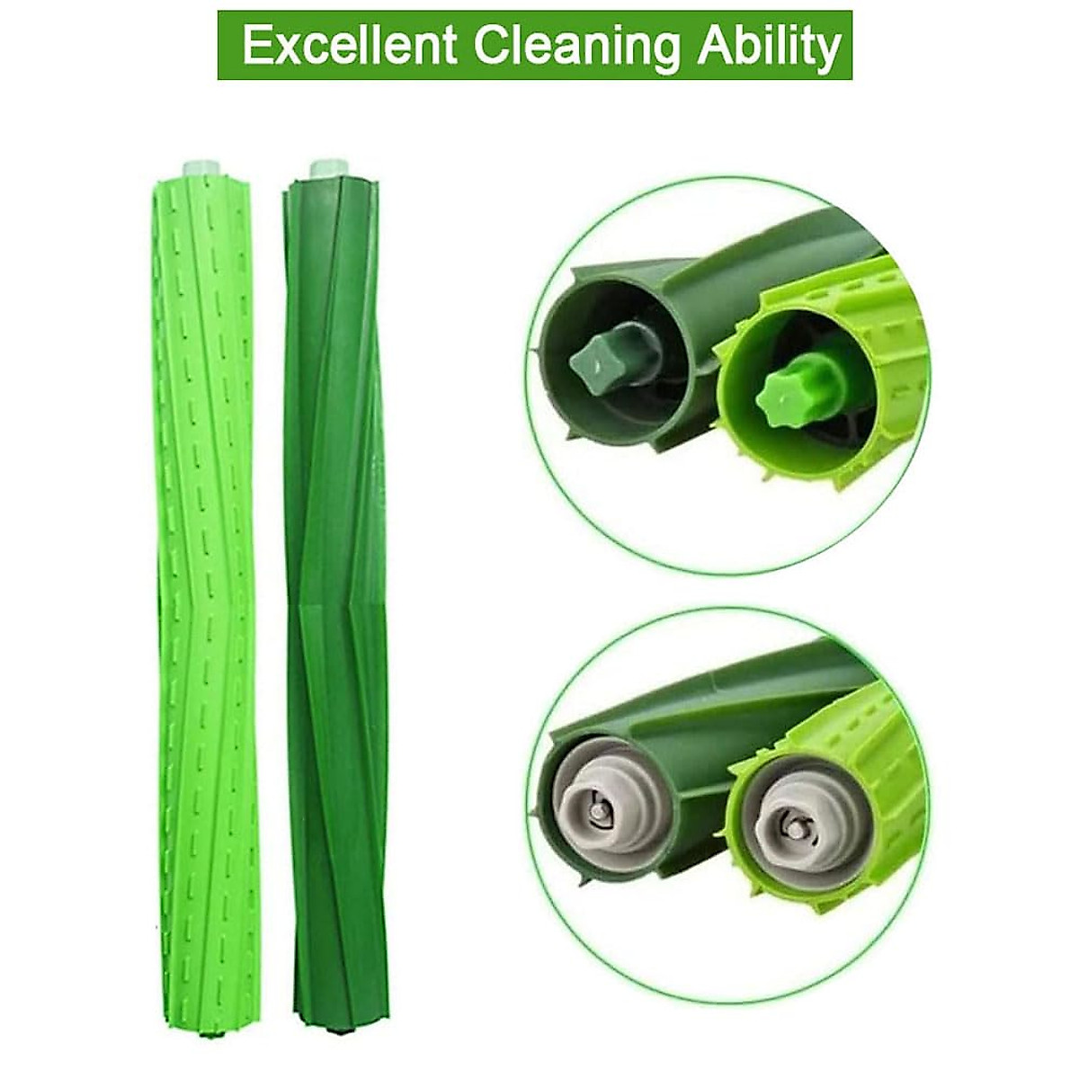 MIXEAL Replacement Parts Kit Compatible with Roomba s9(9150),s9+(9550),s Series Vacuum Cleaner.Pack of 1 Set of Multi-Surface Rubber Brushes,6Side Brushes,6 Filters,2 Tools …