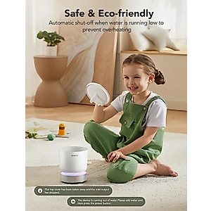 GoveeLife Smart Essential Oil Diffuser with Alexa Voice App Control for Home Office Bedroom, 300ml Quiet Cool Mist Aroma Diffuser with 2 Mist Modes, White Noise, Waterless Auto Off/Alarm