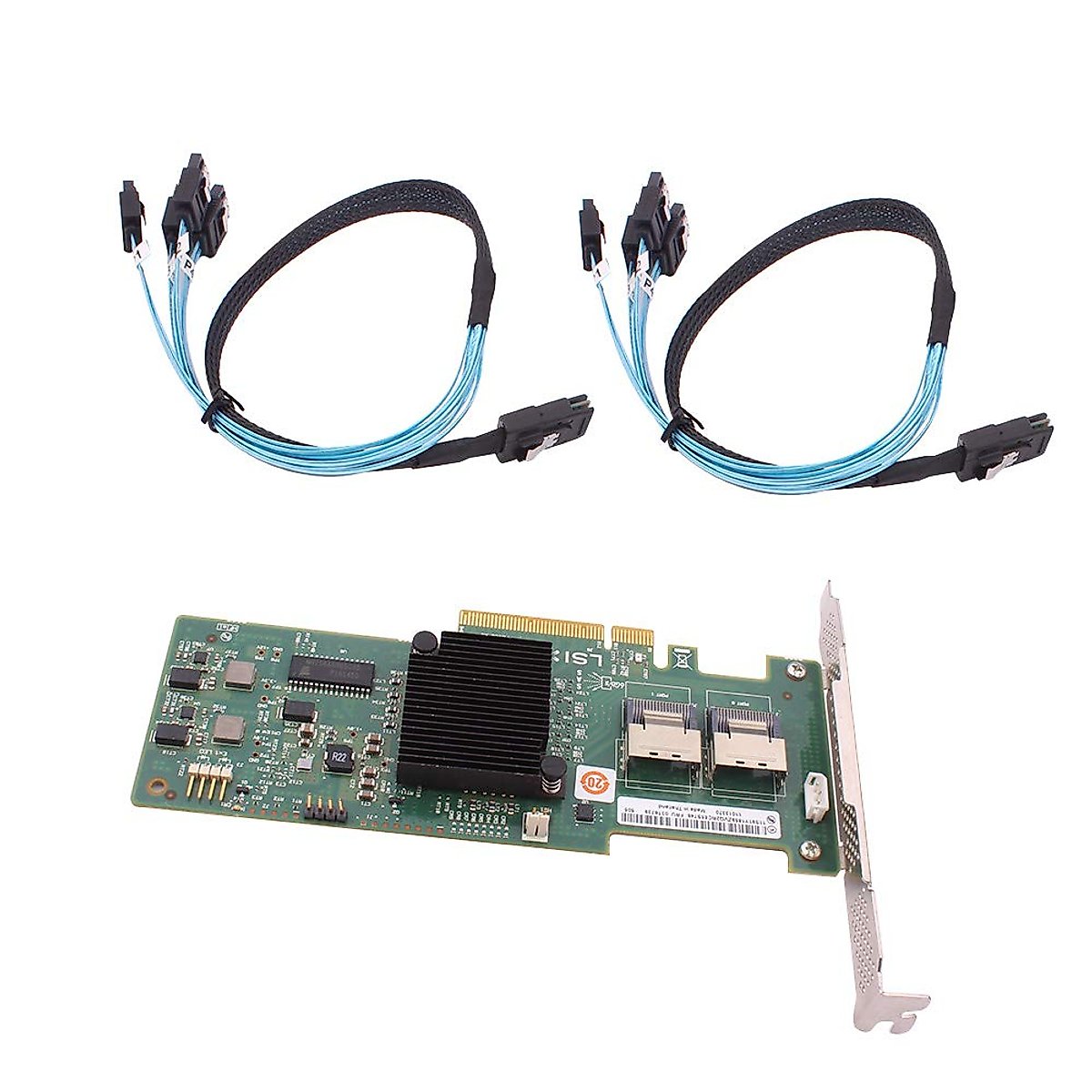 LSI 9240-8i 6Gbps SAS Raid Card, HBA FW:P20 9211-8i IT Mode for ZFS FreeNAS unRAID 2* SFF SATA RAID Controllers