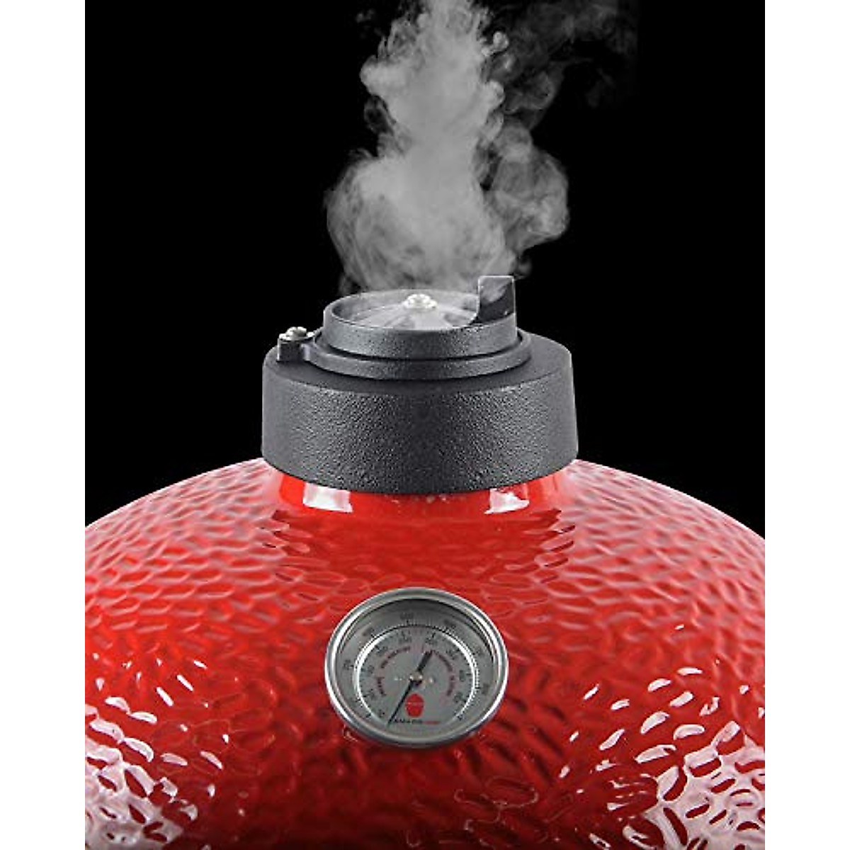 VANKEY Cast Iron Vented Chimney Cap for Kamado Joe Dual Function Metal Top,Kamado Joe Accessories Daisy Wheel for Classic & Big Joe Series Kamado Joe Damper Chimney Cap Kamado Joe Replacement Parts